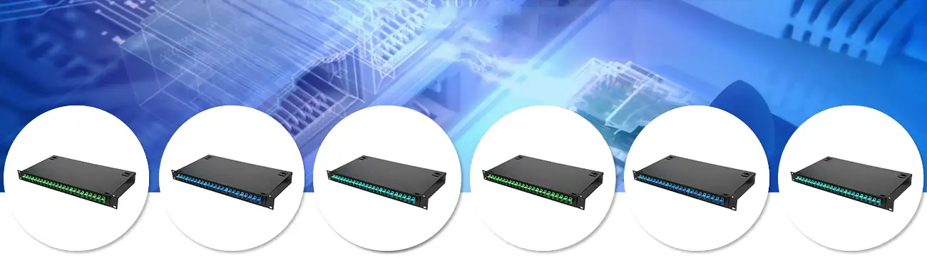 24 ports Full Loaded Sliding Rail Rack Mount Fiber Patch Panel