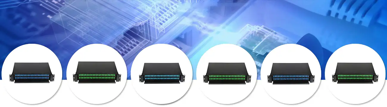 48 ports Full Loaded Sliding Rail Rack Mount Fiber Patch Panel